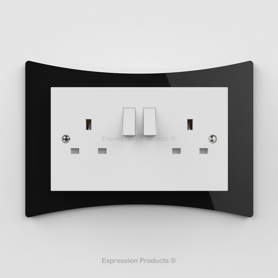 UK Electrical Socket Finger Plates - Single & Double Surround Plates ...